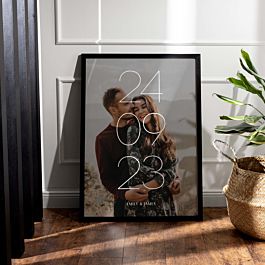 Personalised Poster with Name and Date